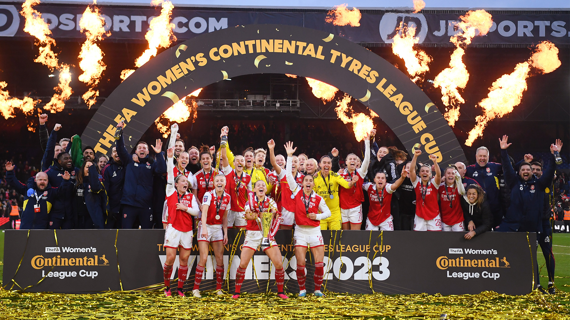 Arsenal lift Conti Cup trophy after beating Chelsea 3-1 | Matildas