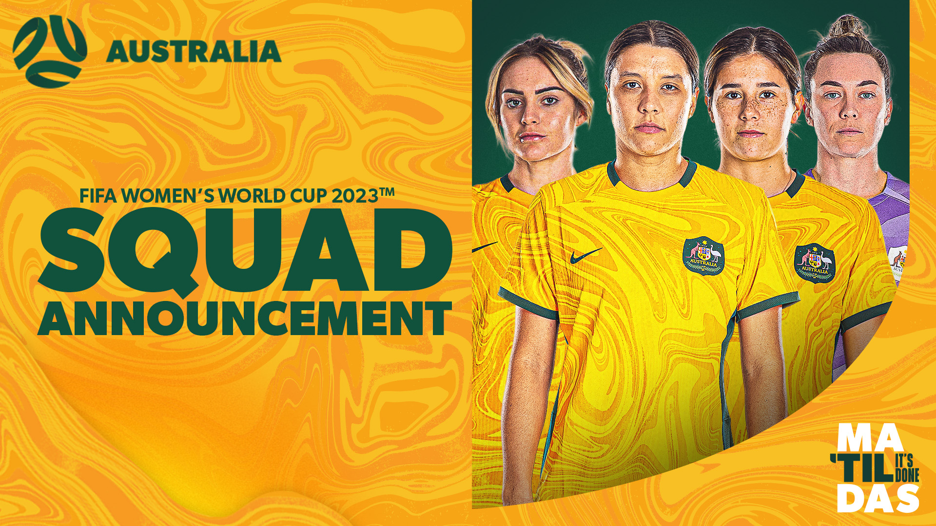 MATILDAS SQUAD ANNOUNCED: FIFA Women's World Cup 2023™ | Matildas