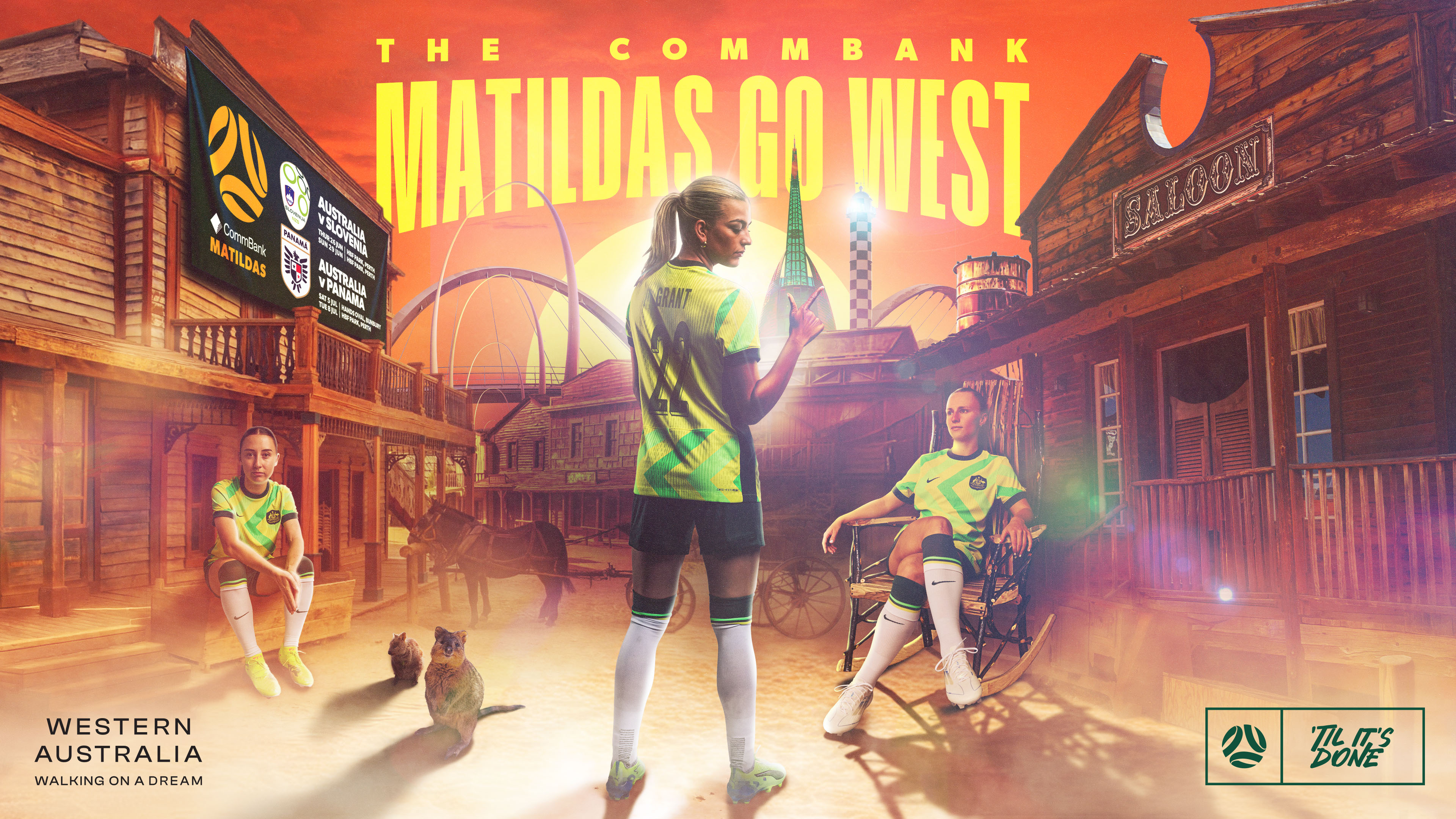 CommBank Matildas lock in Slovenia and Panama in Western Australia ...