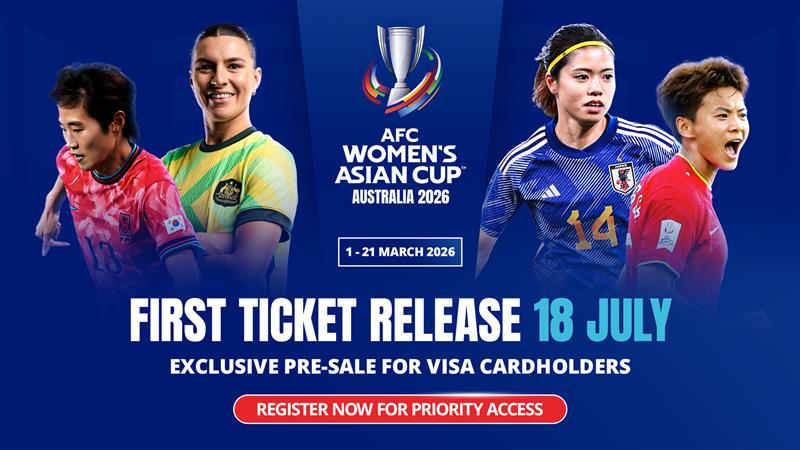 AFC Women’s Asian Cup Australia 2026™ tickets to go on sale from 18 ...