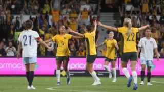 GOAL: Mary Fowler's brilliant strike opens the scoring | Matildas